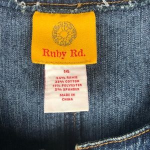 Ruby Rd. | Jackets & Coats | Ruby Rd Denim Jacket Confetti Zipper Front ...
